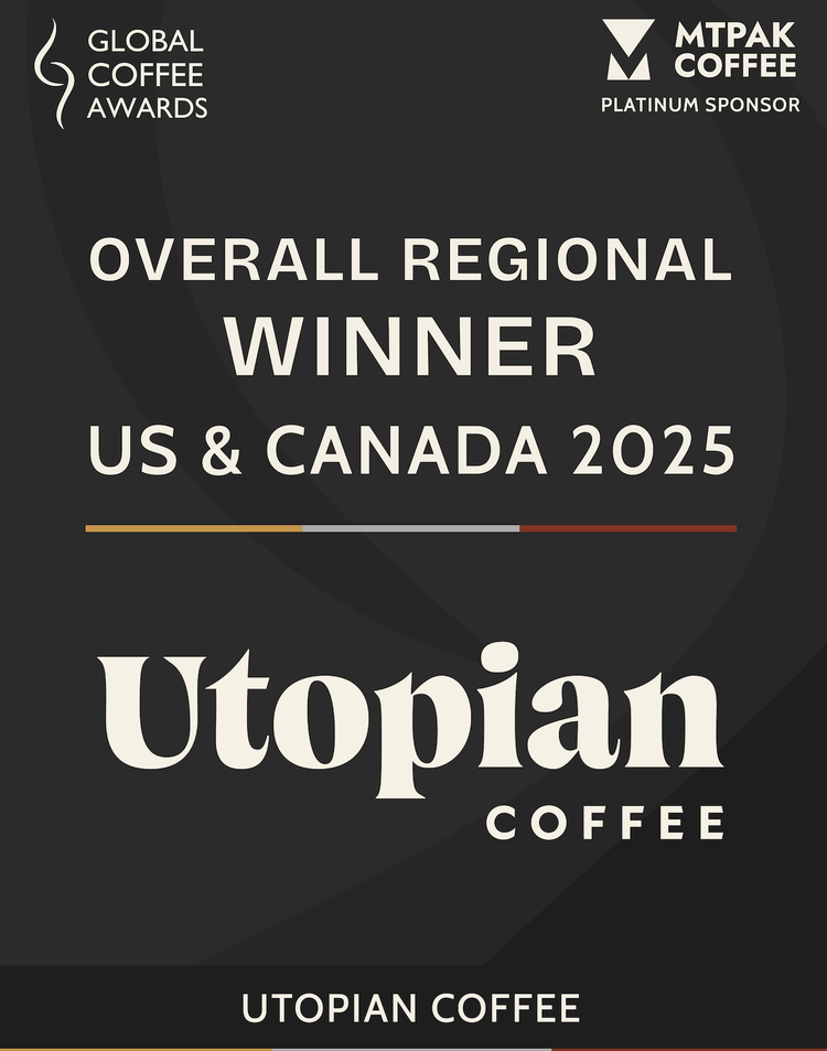 Utopian Coffee Named Overall Regional Winner at the Global Coffee Awar
